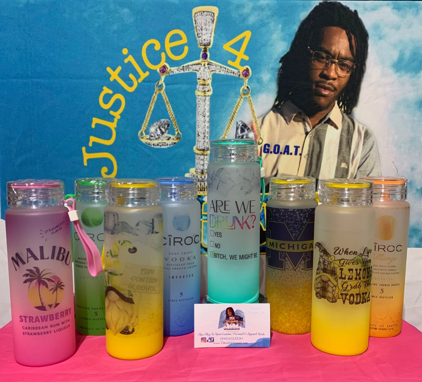 Customized Frosted Glass Tumblers – GLEESH Unlimited LLC